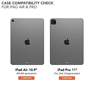 Rokform – Rugged iPad Case 10.9-11 Inch, Magnetic Case with RokLock Twist Lock, Compatible with iPad Air 5 (2022), iPad Air 4 (2020), and The iPad Pro 11” 5th/4th/3rd gen (2021/2020/2018) - Black