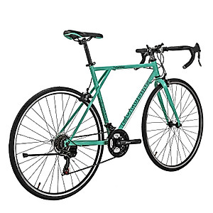 EUROBIKE OBK XC560 Road Bike 700C Wheels 54cm Frame for Men 21 Speed City Commuter Bicycle Complete Racing Bikes (Green)