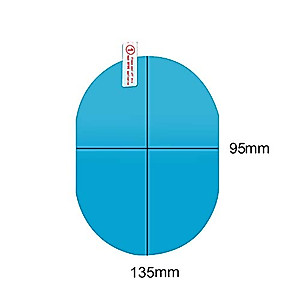 Connoworld Anti Fog Film Car Rear View Mirror Waterproof Film Protective Film Car Rearview Mirror Rearview Mirror Film Protective Shields Oval