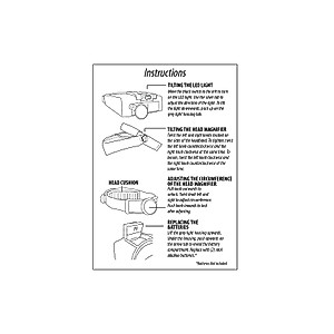 SE Illuminated Dual Lens Flip-In Head Magnifier, Head Magnifier, Tools for Repair & Precision Work, Adjustable Headlamp, 4.5X Loupe Magnifying, Black