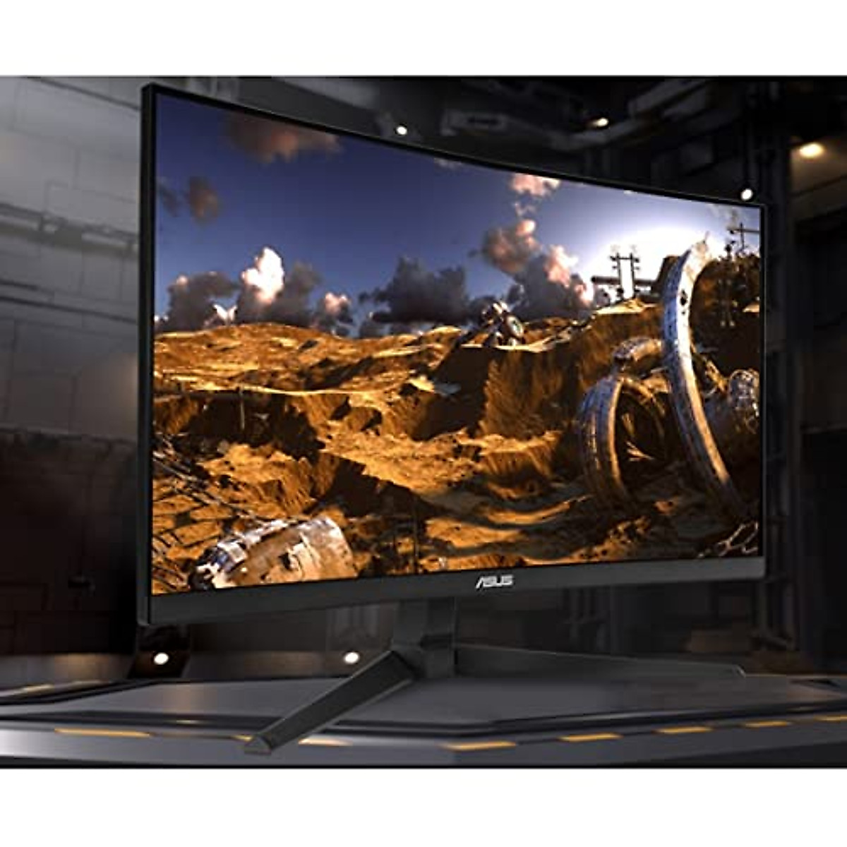 ASUS TUF Gaming 23.8” 1080P Curved Gaming Monitor (VG24VQ1B) - Full HD, 165Hz (Supports 144Hz), 1ms, Extreme Low Motion Blur, Speakers, Adaptive-sync/FreeSync Premium, Eye Care, DisplayPort, HDMI