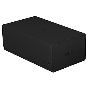 Ultimate Guard Arkhive 800+, Deck Case for 800 Double-Sleeved TCG Cards, Black, Compatible with Boulders, Magnetic Closure & Microfiber Inner Lining