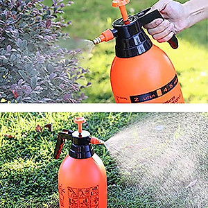 JoyTube 2 PCS Garden Pressure Sprayer 2-Liter Pump Water Sprayer Bottle Portable One-Hand Grip for General Use Cleaning, Washing