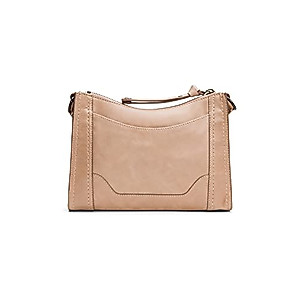 Frye Womens Melissa Studded Floral Zip Crossbody Bag, Evening Rose, One Size US