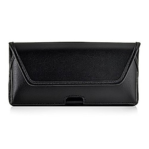 Turtleback Holster Compatible with Samsung Galaxy S10+ Plus S9+ S8+ A30 A20 A50 Black Belt Case Leather Pouch with Executive Belt Clip Horizontal Made in USA