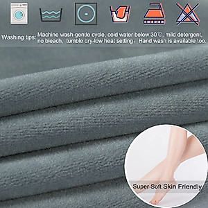 SINOSSO Soft Velvet Shoe Bench Cover, (36.5"- 48") L x (13.8"- 18") W Stretch Washable Dining Bench Upholstered Protector Rectangle Chair Slipcover, (L, Dark Grey)