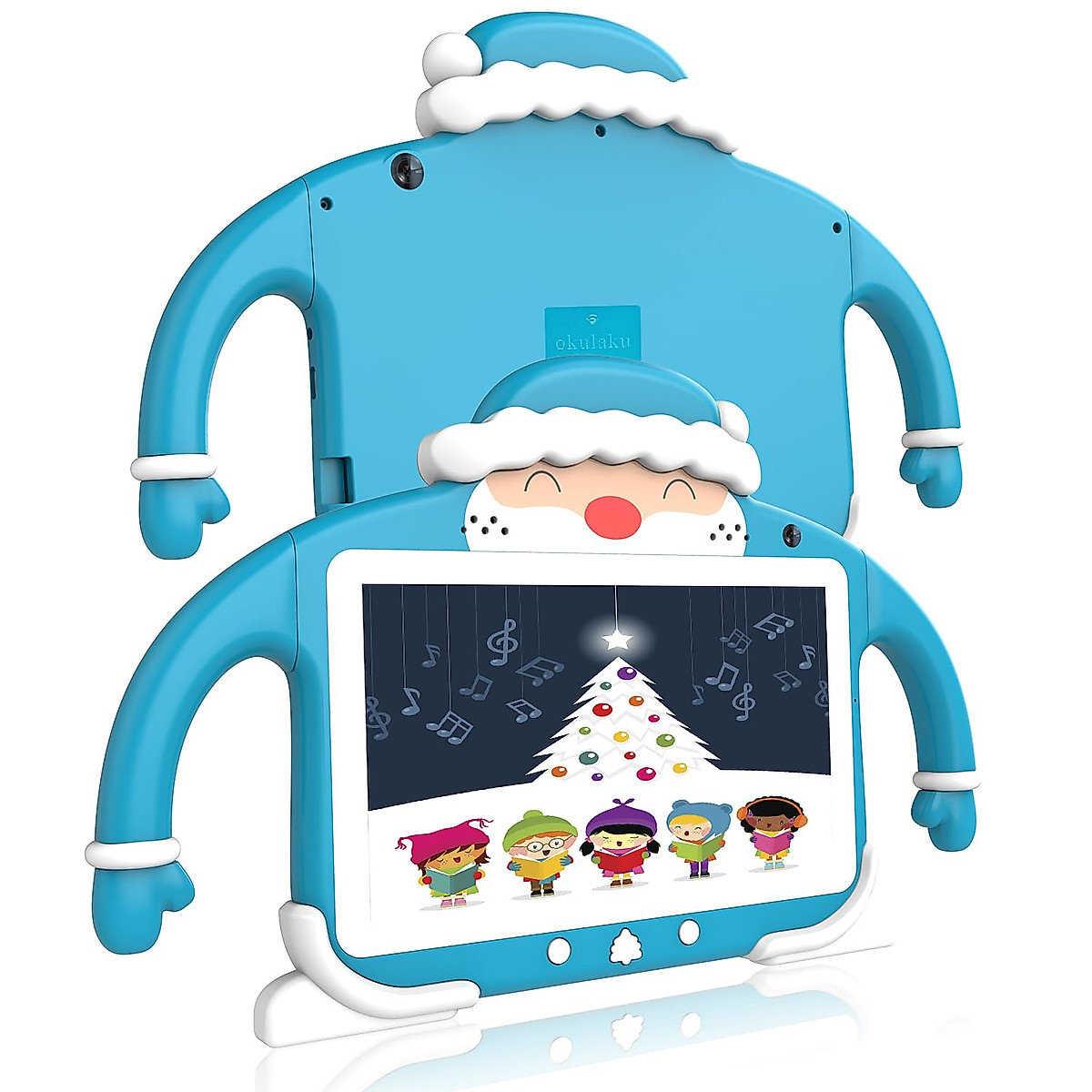 Okulaku ZIDS701 7-Inch Kids Tablet with 64GB Storage, Android 11.0, Dual Camera, Parental Controls, Netflix, Games, and Learning Apps - Blue