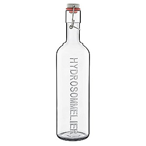 Luigi Bormioli Pictura Hydro Sommelier Bottle, 34-Ounce, Clear