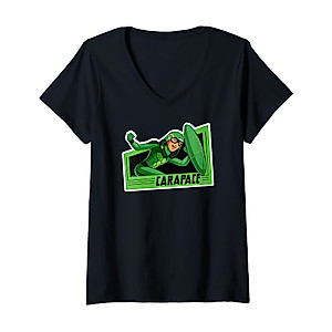 Womens Miraculous Collection Carapace Badge V-Neck T-Shirt