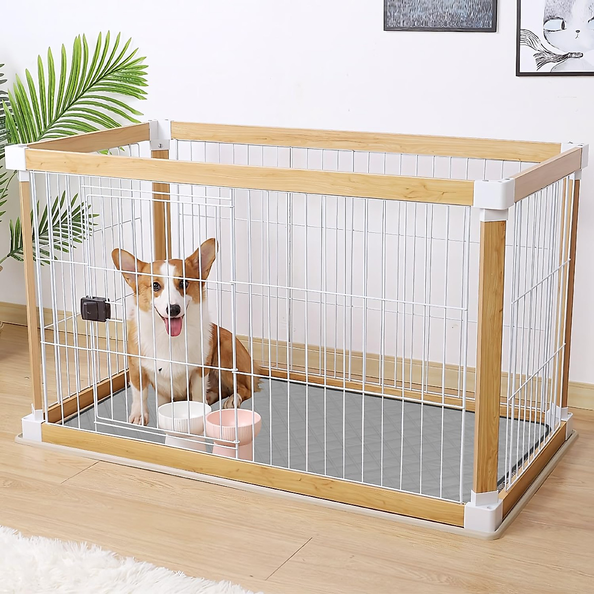 Nisorpa 4 Pack Guinea Pig Cage Liners Super Absorbent Washable Guinea Pig Pee Pads Waterproof Guinea Pig Bedding for Small Animals Rabbit Hamster Rat, 48 x 24 inches