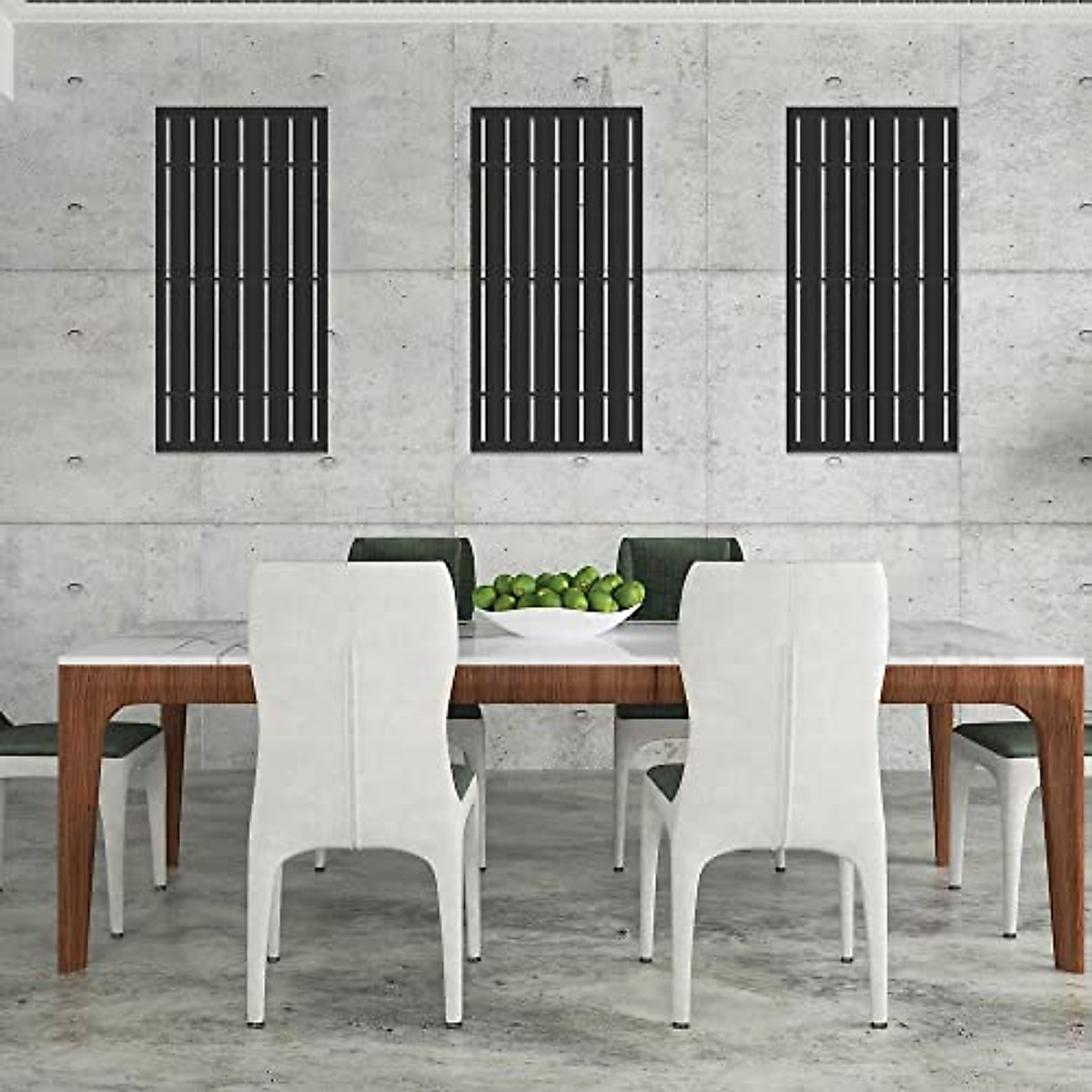 Barrette Outdoor Living 73030581 Boardwalk Decorative Screen Panel, Black