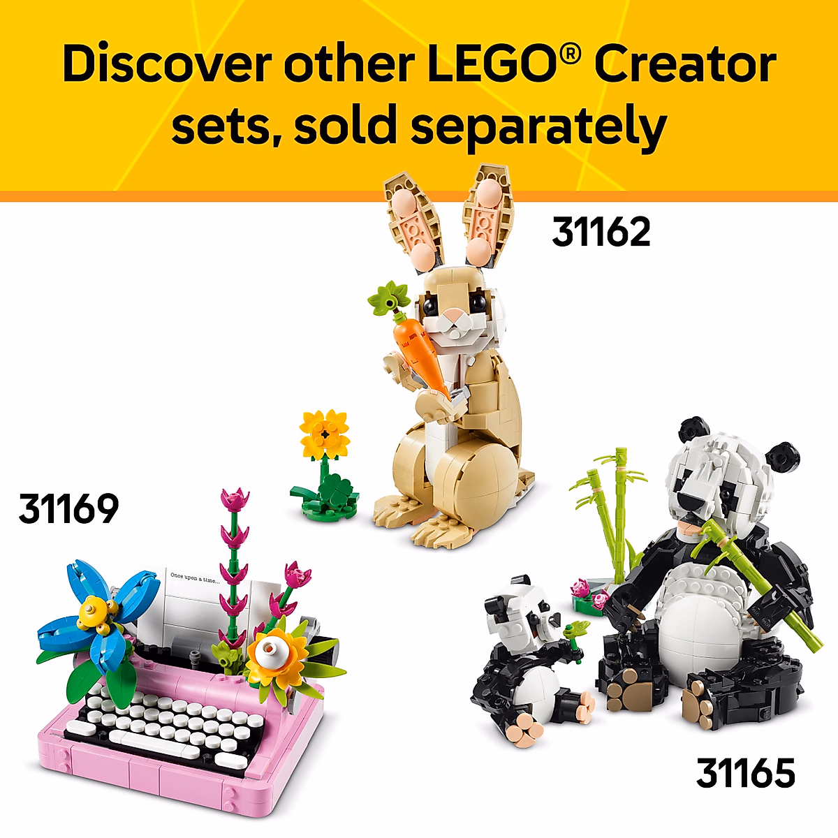 LEGO Creator 3 in 1 Playful Cat Toy - Building Toy with 3 Building Options, Cat, Dog, or Pigeon - Easter Basket Gift for Kids - Animal Figures for Kids, Girls and Boys, Ages 8+ - 31163