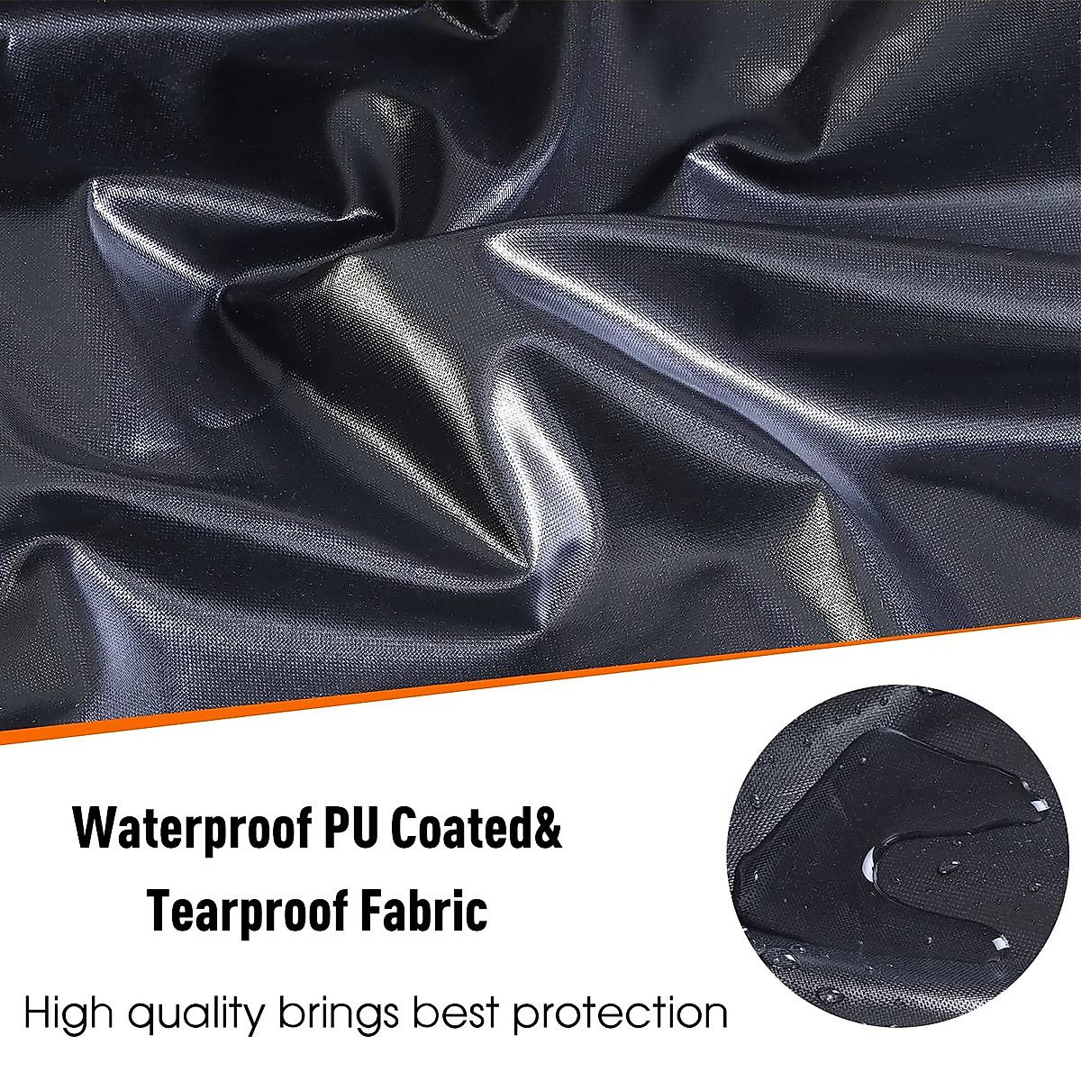 Ruimoy Patio Furniture Covers, Outdoor Furniture Cover Waterproof, General Purpose, Outside Table and Chair Covers, Heavy Duty 600D (86 Inch L x 44 Inch W x 27.8 Inch H)