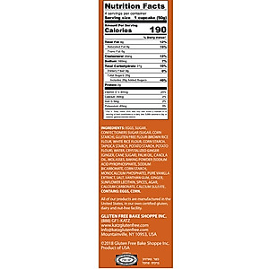 Katz Gluten Free Gingerbread Crème Filled Cupcakes | Dairy Free, Nut Free, Soy Free, Gluten Free | Kosher (1 Pack of 4 Crème Cupcakes, 7 Ounce)