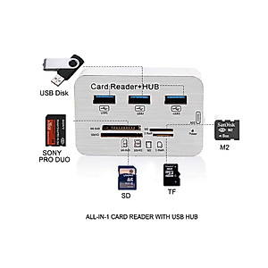 Garrulax USB C Hub,7 in 1 USB 3.0 Hub Splitter with Type C 3 Ports USB Type C HUB SD/TF Card Reader USB 3.1 Adapter for MacBook/Computer