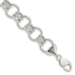 IceCarats 925 Sterling Silver Chain Bracelet 7.5 inch