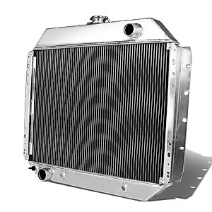 DNA Motoring RA-F10068-2 2-Row Full Aluminum Radiator Compatible with 68-79 F-100/F-150/F-250, 78-79 Bronco,26"H x 18.75"W x 1.75"D,1.75"Inlet/2"Outlet