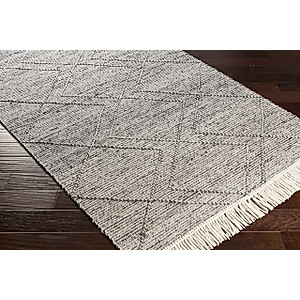 Hauteloom Malilipot Wool Living Room, Bedroom Area Rug - Gray, Beige - 8' x 10'