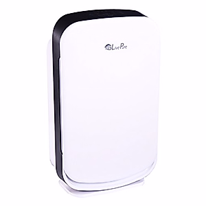 LivePure Aspen Series Medium Console Air Purifier for Home, True HEPA Filter Captures Allergens, Smoke, Pollen, Mold, Dust Mites, Pearl White