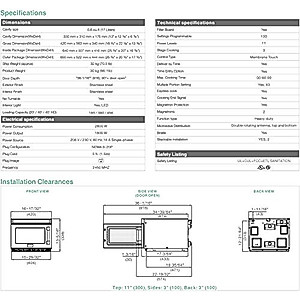 Midea Equipment 1817G1A Commercial Microwave, 1800 Watts, Stainless Steel