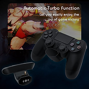 Mcbazel Back Button Attachment with OLED Display for PS4 Controller, Programmable Button Triggers with 3.5MM Audio Jack, Gaming Stuff Accessories for PS4 Controllers - Black