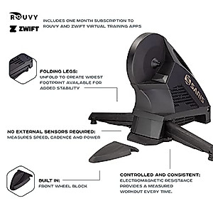 Saris H3 with Zwift Membership Direct Drive Smart Bike Trainer , Black