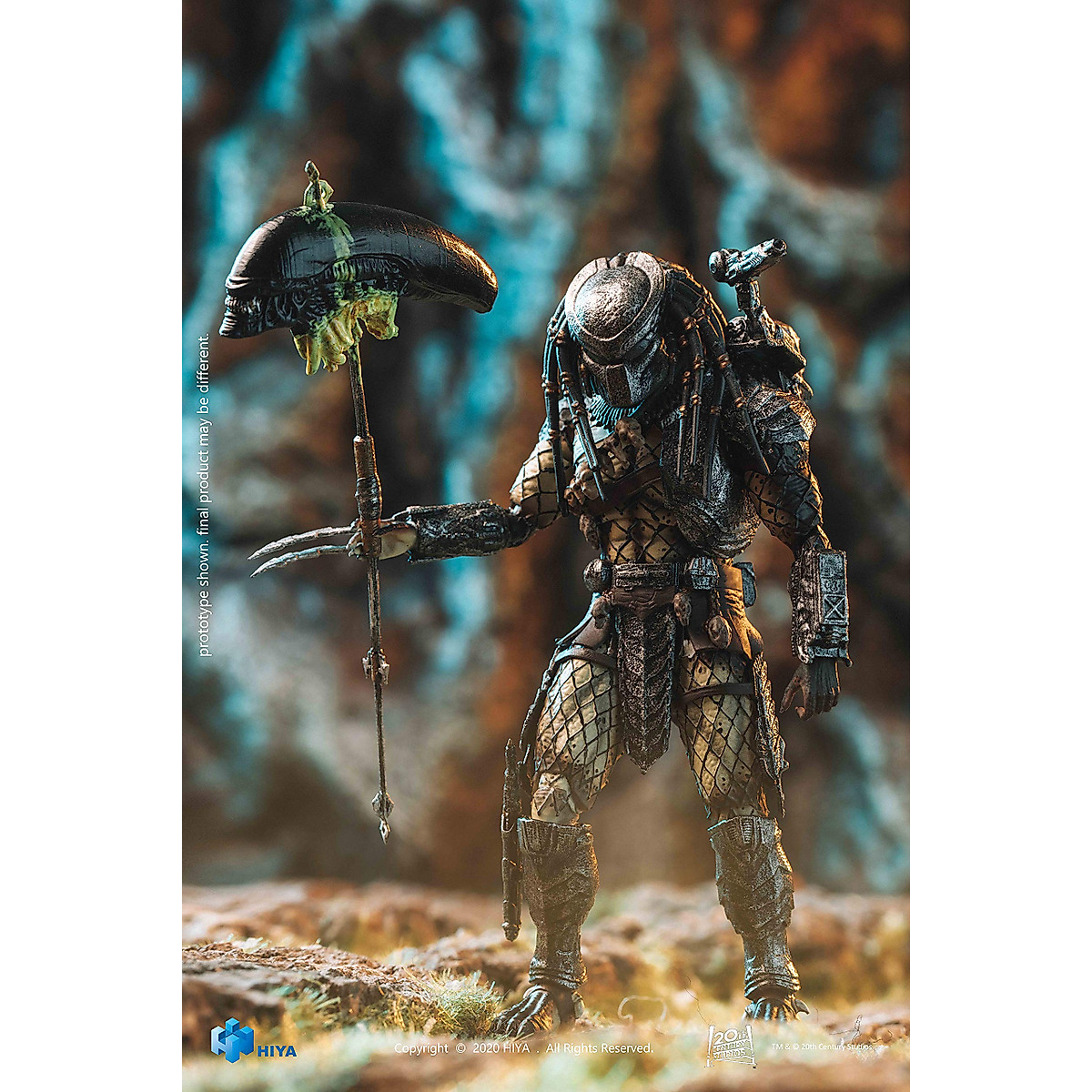 Hiya Toys Alien vs. Predator: Young Blood Predator 1:18 Scale Action Figure, Multicolor