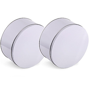 Yopay 3 Pack Cookie Tin with Lid, Round Sturdy Gift Tin, White Baking Cake Container for Storing Patisseries, Snack, Chocolate, Easter, Special Occasion, Holidays, 7" Wide by 3.2" Tall