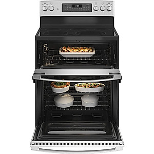 GE® 30" Free-Standing Electric Double Oven Convection Range