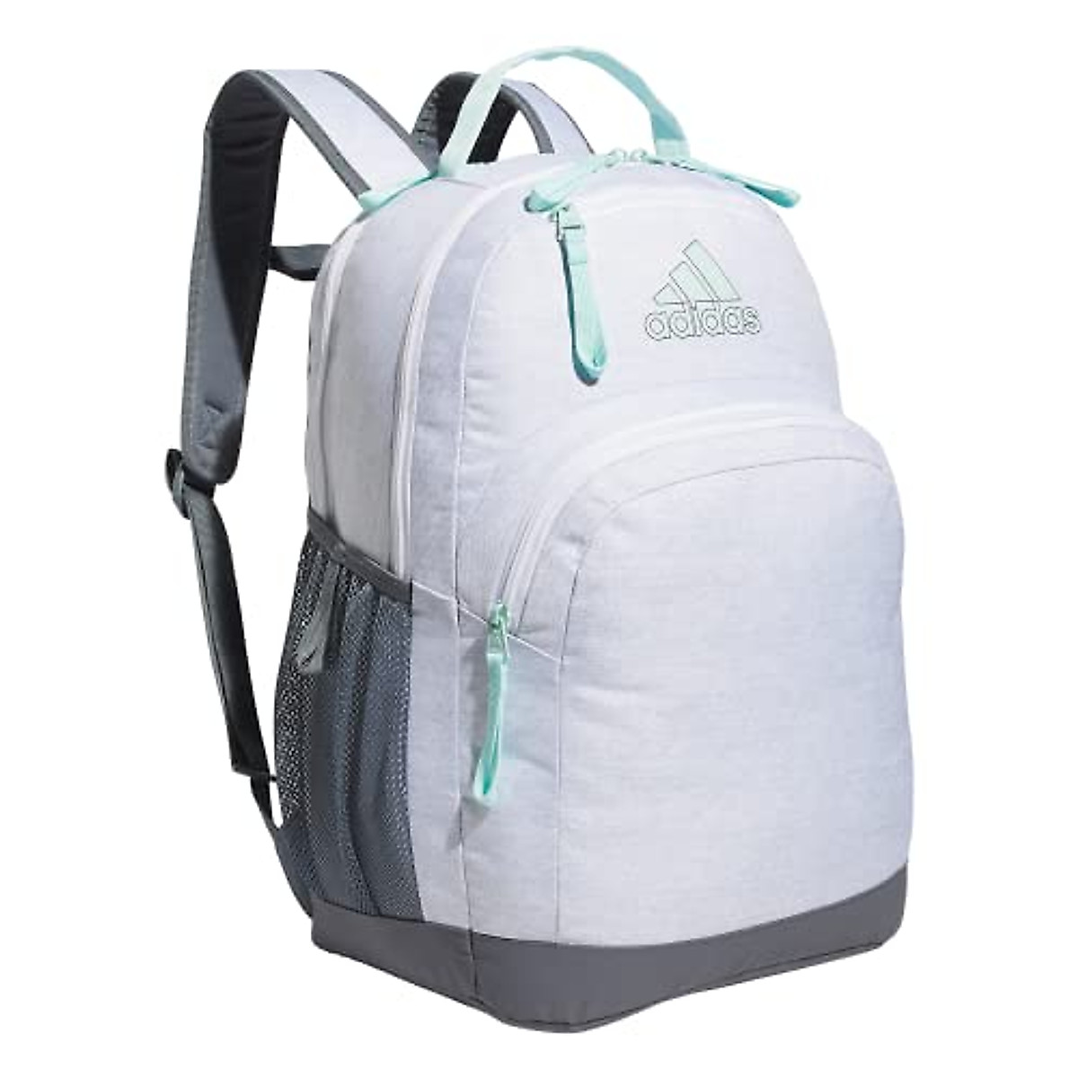 adidas Adaptive Backpack, Jersey White/Semi Flash Aqua Blue, One Size