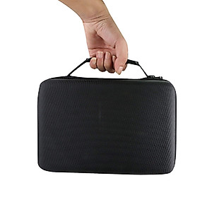 co2CREA Hard Carrying Case replacement for Zoom FOUR Bass Guitar Multi-Effects Processor Pedal (Zoom G1X B1X A1X FOUR Guitar Case, Black Case)