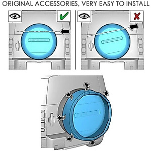 PARQUS Spare Tire Tyre Wheel Cover Protector Plastic Fits for Defender 90 110 130 2020-2024 (Fuji White-2)