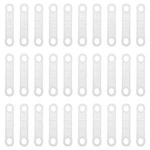DOITOOL Hanger Grip Strip 50PCS Clear Non- Slip Rubber Clothes Hanger Grips, Clothing Hanger Strips Windproof Silicone Clothes Hanging Accessories Hanging Clothes Gripper