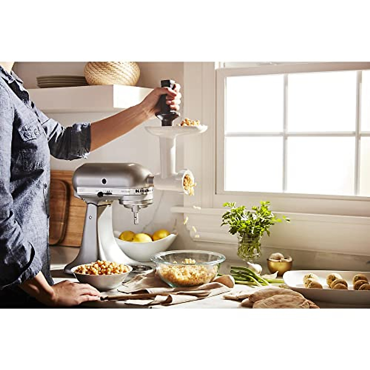 KitchenAid Attachment Food Grinder Accessory, One Size, White