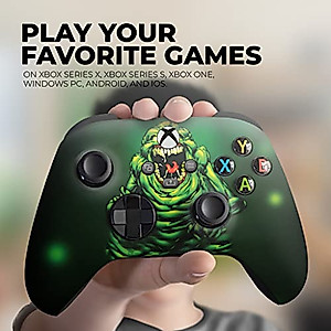DreamController Slime Monster Custom X-box Controller Wireless compatible with X-box One/X-box Series X/S Proudly Customized in USA with Permanent HYDRO-DIP Printing (NOT JUST A SKIN)