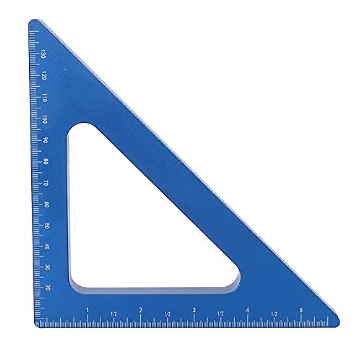 Metal Square, Rafter Square Ruler 45 Degree Aluminum Alloy Angle Ruler Metal Square Ruler for Measurement and Decoration Industry