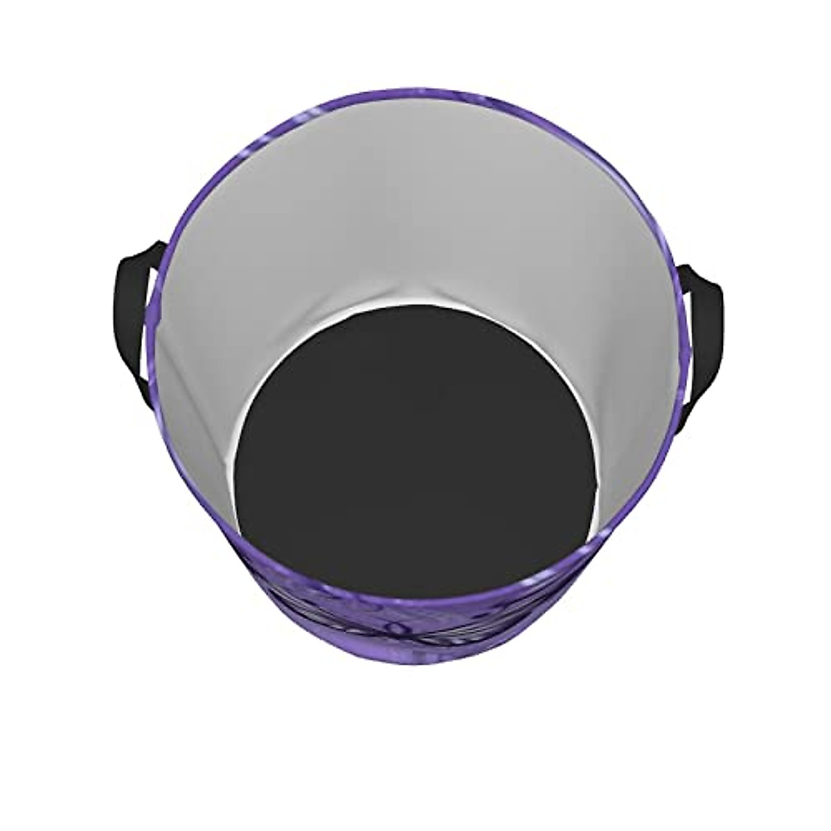 KiuLoam Purple Butterfly 19.6 Inches Large Storage Basket Collapsible Organizer Bin Laundry Hamper for Nursery Clothes Toys