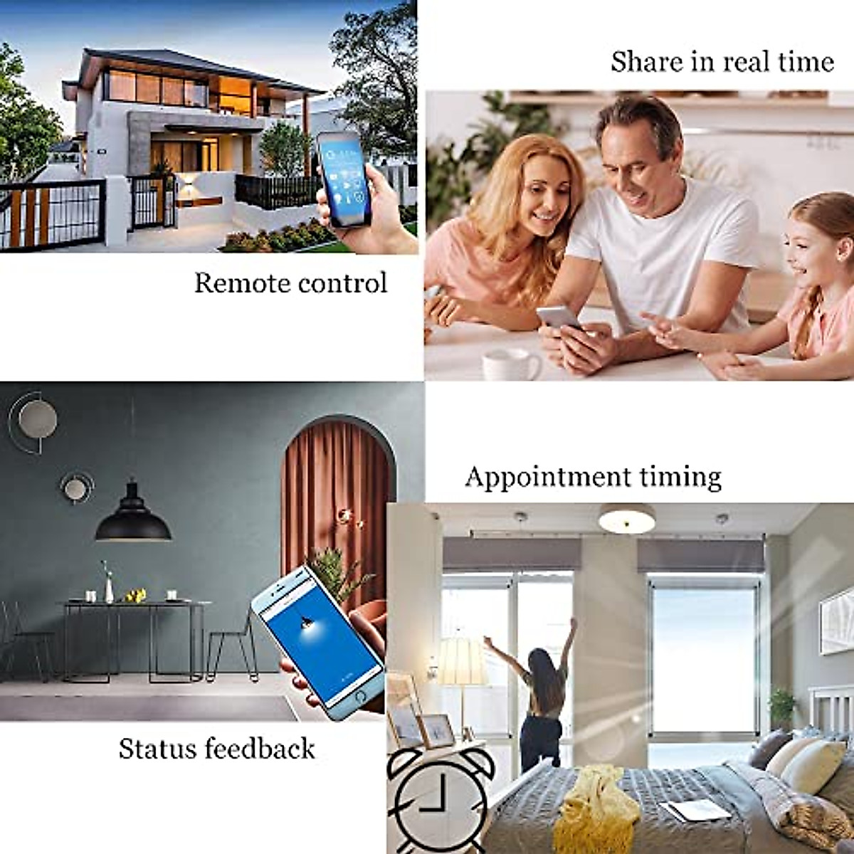 COLOROCK Mini Smart Relay WiFi Switch, DIY Smart Light Switch Module Smart Life/Tuya App, Compatible with Alexa and Google Home Smart Speakers,with Appointment Timing Function. 16A (2Pack)