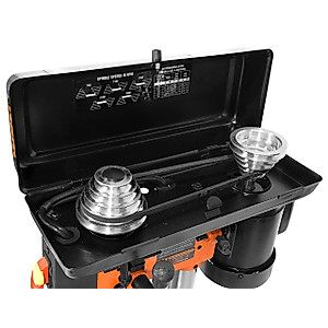 WEN 4206T 2.3-Amp 8-Inch 5-Speed Cast Iron Benchtop Drill Press,Black,Orange