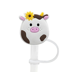 Funny Silicone Straw Topper fit Stanley 30&40 Oz,Straw Cover Cap for Stanley, Cute Straw Cover Kids Themed Party Gifts Decoration,Drinking Straw Tip Covers for Stanley(1777-45-46-47-49)
