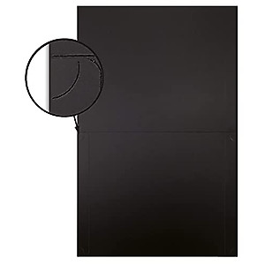 25 Pack Black Certificate Holders, Diploma Holders, Document Covers with Gold Foil Border, by Better Office Products, for Letter Size Paper, 25 Count, Black