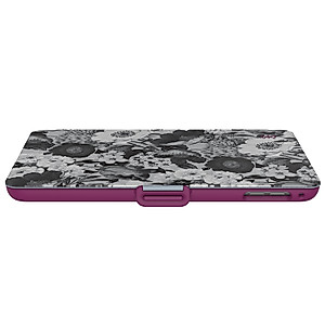Speck Products StyleFolio Case and Stand for iPad Mini 4, Vintage Bouquet/Nickel Grey/Boysenberry Purple