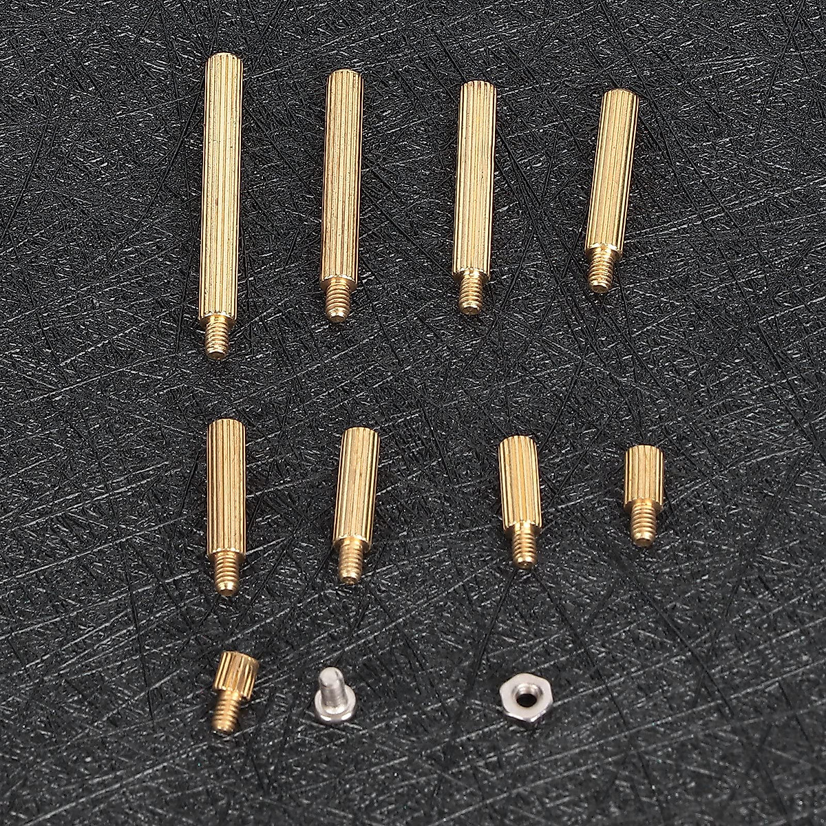 Knurled Standoffs, 270Pcs Installation Tool Screw Nut Brass Standoff Assortment for PCB Motherboard Mount for Electronics for Raspberry Pi