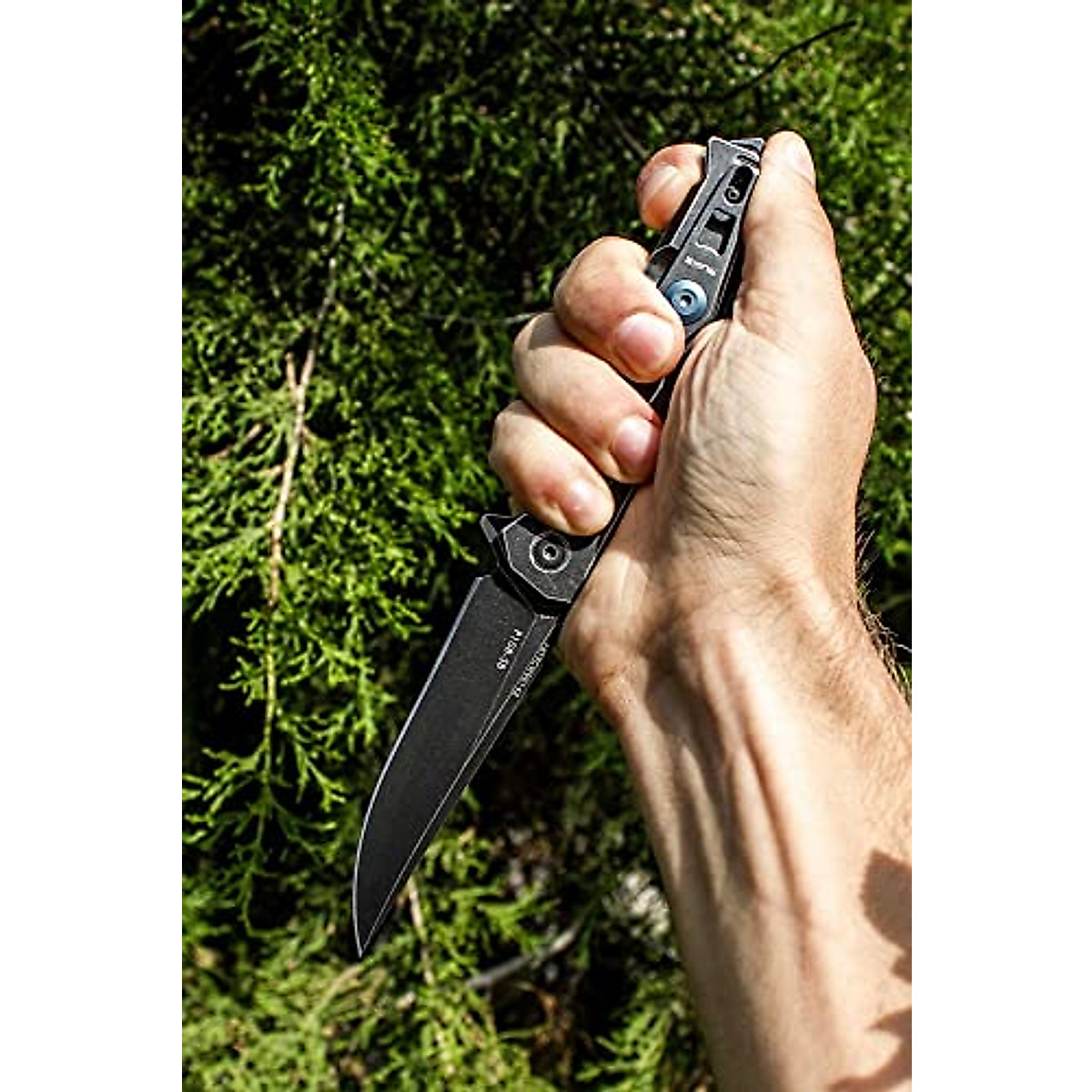 Ruike Folding Knive, Black, 420 Ss (P108-SB)