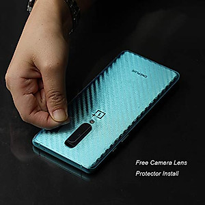 Ibywind Screen Protector For OnePlus 8,with 2Pcs Flexible TPU Film,1Pc Camera Lens Protector,1Pc Backing Carbon Fiber Film [Fingerprint Reader,Easy to install]