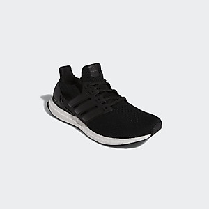 adidas Men's Ultraboost 5.0 DNA Shoes Running, Black/Black/Beam Green, 10