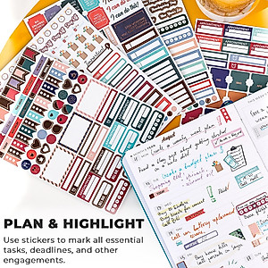 Clever Fox Planner Stickers – Monthly, Weekly & Daily Planner Stickers 14 Sheets Set of 1360+ Unique Stickers by Clever Fox (Value Pack)