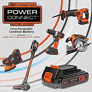 BLACK+DECKER 20V MAX* String Trimmer / Edger and Sweeper Combo Kit, 10-Inch (LCC221)