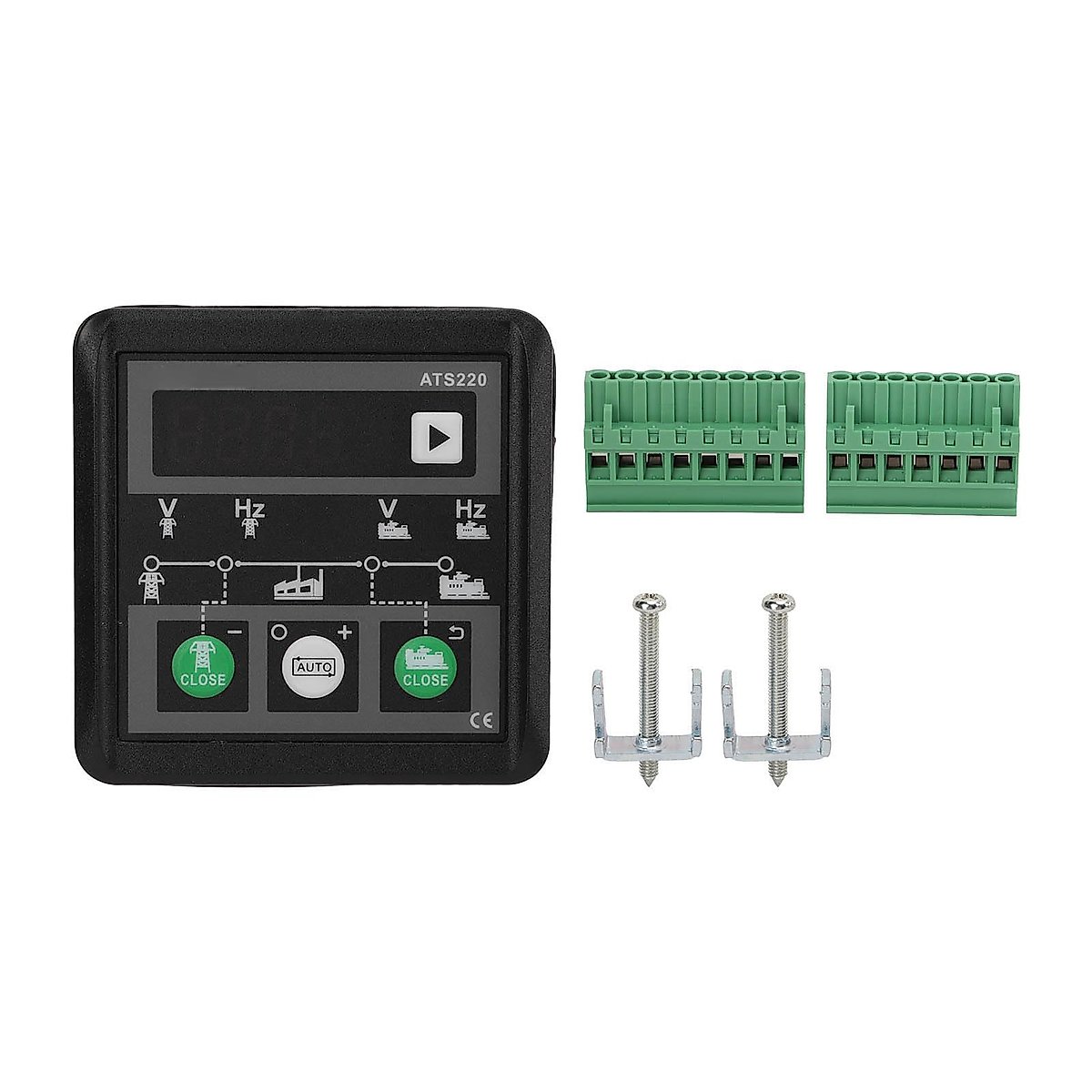 Outdoor Generator Controller Automatic Switch Module Dual Power Switch Controller with LED Display ATS220 AC30‑300V