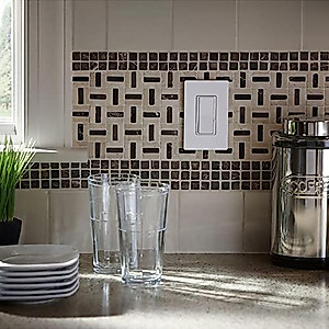 Lutron Diva LED+ Dimmer for Dimmable LED, Halogen and Incandescent Bulbs with Wallplate | 150W/Single-Pole or 3-Way | DVWCL-153PH-AL | Almond